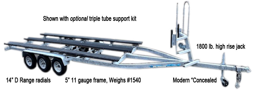 Hot Dip Galvanized Pontoon Trailers